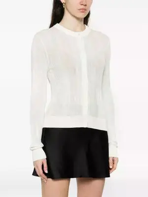 Eric Bompard Ribbed Knit Cardigan