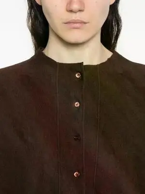 Eric Bompard Button Round-neck Cardigan