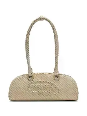 DIESEL® Dome Embossed-logo Shoulder Bag - Neutrals