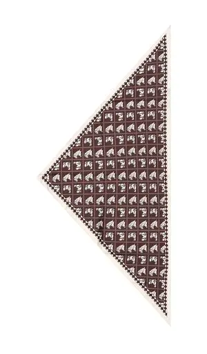 LOVERS AND FRIENDS Maria Triangle Scarf In Brown - Brown Multi