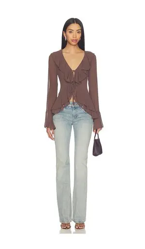 MORE TO COME Alisia Top - Brown