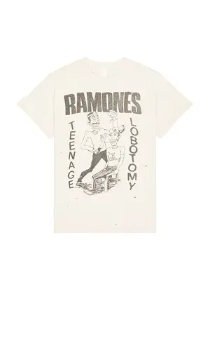 MadeWorn Ramones 90's Crew Tee In White