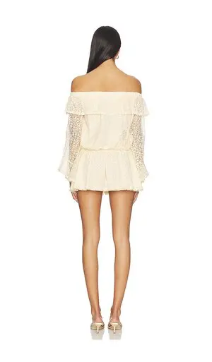 MORE TO COME Libbie Off Shoulder Mini Dress