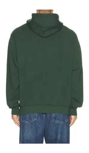 MALBON Logo Detail Cotton Hoodie - Forest