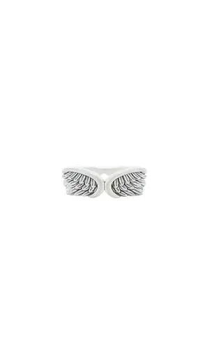 SERGE DENIMES Angel Ring In Metallic - Silver
