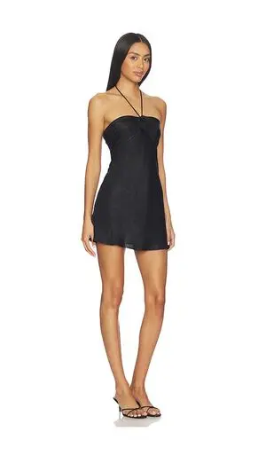 MORE TO COME Arie Mini Dress - Black