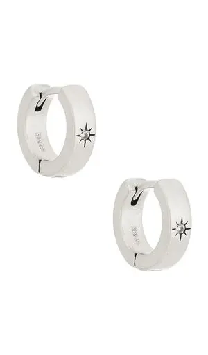 SERGE DENIMES Asteria Earring In Metallic - Silver