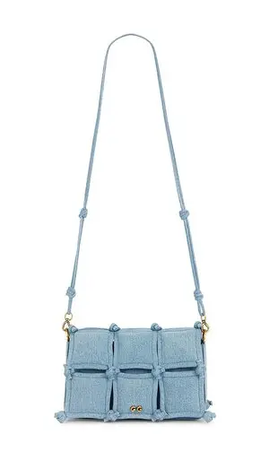 Cult Gaia Gaia Puff Crossbody Bag In Baby Blue - Vintage Blue