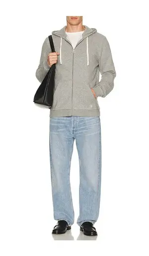 Marine Layer Cloud 9 Full Zip Hoodie In Grey