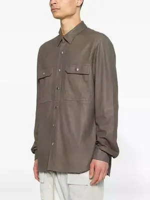 Rick Owens Patch-pocket Jacket - Brown