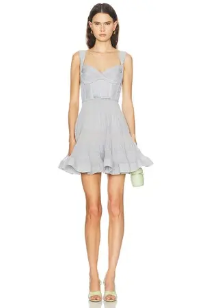 Zimmermann Pleated Draped Mini Dress