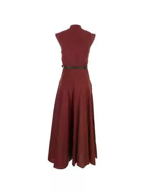 Max Mara A-line Belted Maxi Dress