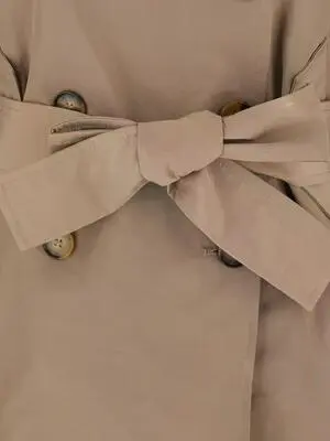 MERCI Buttoned Belted Coat