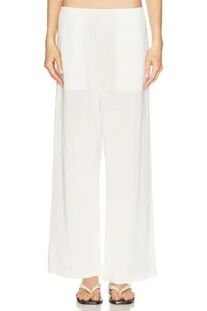 TOTEME Cotton Silk Pj Pant - Off White
