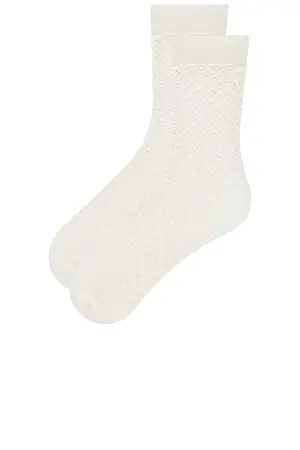Wolford Blossom Net Knee High Socks