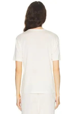 TOTEME Cotton Silk Tee - Off White