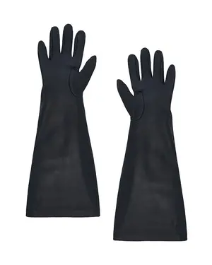 Saint Laurent Long Gloves - Navy