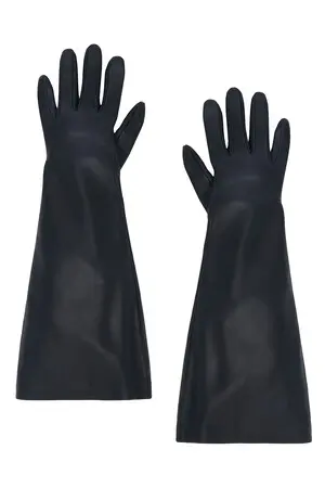 Saint Laurent Long Gloves - Navy