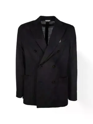 Boglioli Double-breasted Jacket - Blue