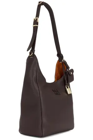 Miu Miu Vitello Phenix Shoulder Bag In Brown