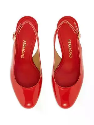 FERRAGAMO 70mm Slingback Pumps - Red