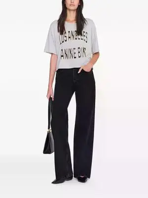ANINE BING Printed Cotton T-shirt