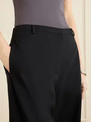 ST. AGNI Wool Barrel-leg Trousers