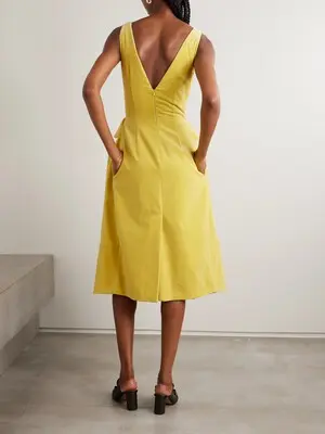 JW Anderson Cotton-velvet Midi Dress