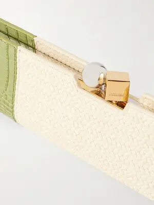 Jacquemus Poireau Textured-leather Clutch