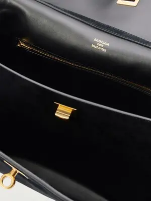 Balenciaga Rodeo Suede Shoulder Bag - Black