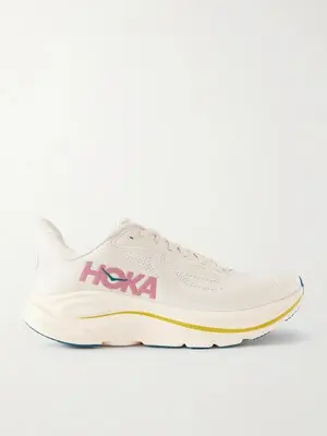 Hoka One One Hoka Clifton 10 Jacquard-mesh And Rubber Trimmed Sneakers - Neutrals