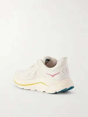 Hoka One One Hoka Clifton 10 Jacquard-mesh And Rubber Trimmed Sneakers - Neutrals