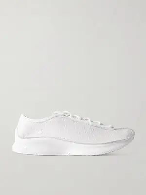 Nike Air Superfly Ostrich-effect Leather Sneakers - Neutrals