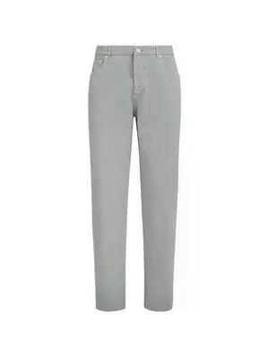 Brunello Cucinelli Garment-dyed Trousers - Green