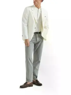 Brunello Cucinelli Garment-dyed Trousers - Green