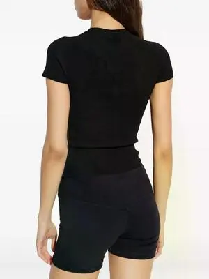 Alexander Wang Ribbed Short-sleeve Top
