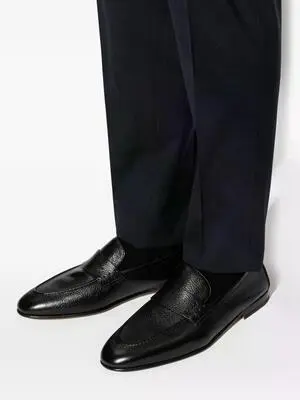 Bally Grainy Leather Loafers