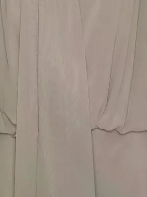 ROTATE BY BIRGER CHRISTENSEN Draped Chiffon Maxi Dress