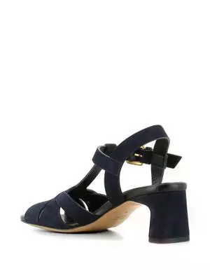 TASSINARI Buckled Suede Sandals - Blue