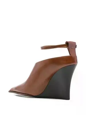 IRO PARIS Ankle-strap Wedge Pumps - Brown