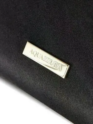 AQUAZZURA Bow Tie Clutch - Black