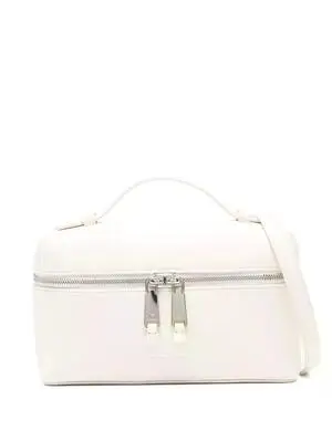 Emporio Armani Mini Leather Tote - Neutrals