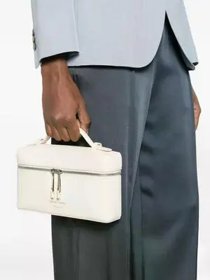Emporio Armani Mini Leather Tote - Neutrals