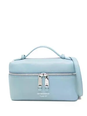 Emporio Armani Mini Leather Tote - Blue