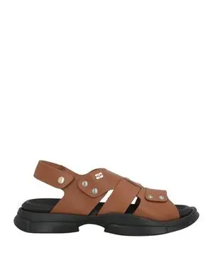 GANNI Sandals Tan Size Synthetisches Material - Brown