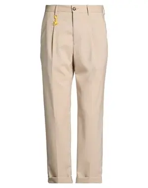 MANUEL RITZ Pants Sand Size Wool, Elastane