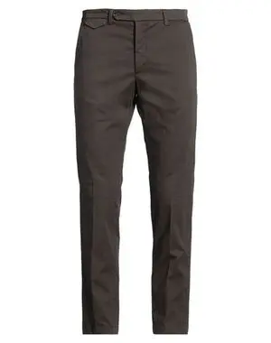 PAOLONI Pants Dark Size Cotton, Elastane - Brown