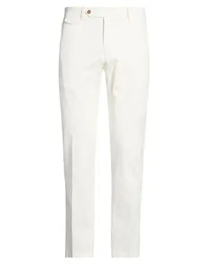 PAOLONI Pants Dark Size Cotton, Elastane - White