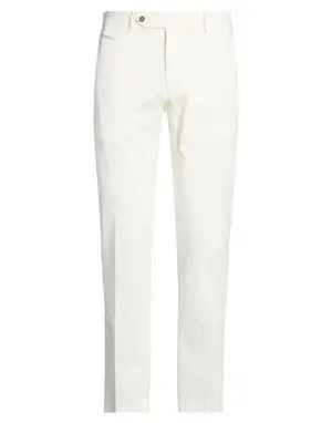 PAOLONI Pants Dark Size Cotton, Elastane - White