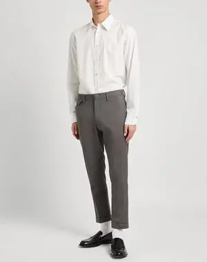 LOW BRAND Tapered Virgin Wool Pants - Grey